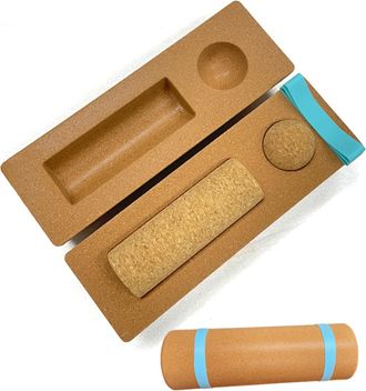 Generic Kork-Balance-Board For Fu&szlig;- Und Kn&ouml;chelst&auml;rkung, Nat&uuml;rliches Kork-Fu&szlig;st&auml;rkungsger&auml;t, Gleichgewichtsstabilit&auml;t Und Fu&szlig;funktionstraining For Das Trainin