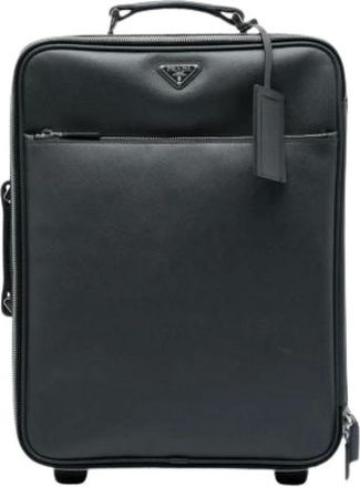 Prada Sac de voyage Saffiano Pre-owned - unisex - Pre-owned - Noir - Taille: ONE Size
