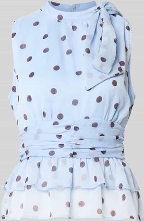 Neo Noir Bluse mit Stehkragen Modell Ansol