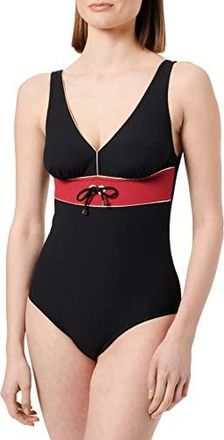 Haute Pression Femme T8004 Co10 Maillot de bain une pi ce, Rouge Fonce, 44 Grande taille EU