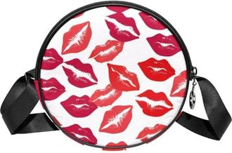 Generic Sac &agrave; bandouli&egrave;re Circle pour femme, petit sac &agrave; bandouli&egrave;re avec fermeture &eacute;clair, bretelles r&eacute;glables, sac &agrave; main rond d&eacute;contract&eacute; pour femmes et fi