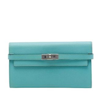 Herm&egrave;s Pre-owned Kelly Wallet - - Pre-owned - Damen - Blau - ONE SIZE