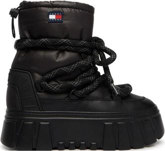 Tommy Jeans Schneeschuhe Tjw Platform Nylon Snowboot Wl EN0EN03163 Schwarz