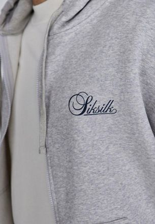 Siksilk Hoodie SikSilk Herren-Essentials-Hoodie mit durchgehendem Rei&szlig;verschluss