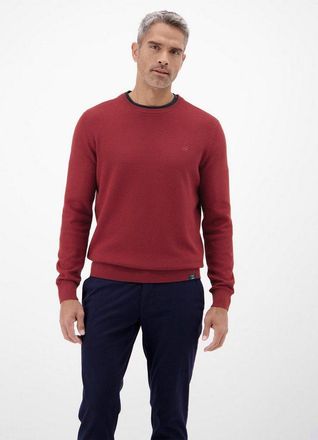 Lerros Strickpullover mit Logo Stickerei