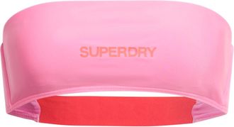 Superdry Damen Bandeau-Bikinioberteil mit Logo Paparazzi Pink 44
