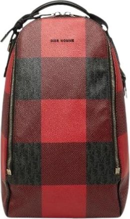 Dior Pre-owned Sac bandouli&egrave;re Homme PVC - Homme - Pre-owned - Rouge - Taille: ONE Size