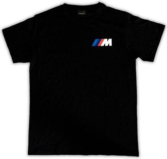 BMW T-Shirt BMW M Performance T-Shirt Herren - Logo vorne rechts - 100% Baumwolle