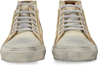 Dolce & Gabbana Vintage Mid-Top Cotton Sneaker - Beige