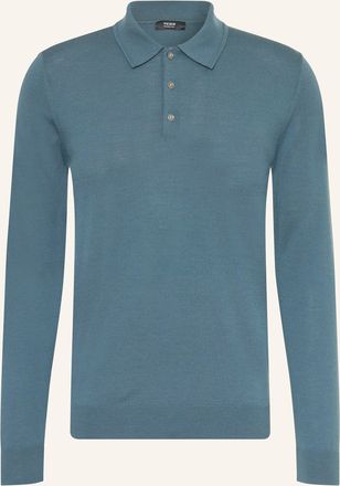Reiss Reiss Strick-Poloshirt Trafford blau
