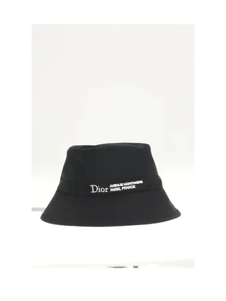 Dior 693C905J2116 Black Cotton Bucket Hat - Black