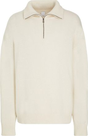 8 by YOOX WOOL BLEND KNIT HALF ZIP JUMPER