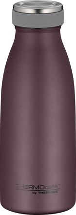 Thermocafé by Thermos TC BOTTLE burgundy mat 0,35l, Isolierflasche aus Edelstahl, kohlensäurefest, 12h heiß 24h kalt, Auslaufsicher, für Schule, Unterwegs & Büro