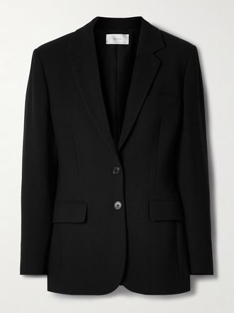 The Row Linda Blazer Aus Woll-twill - Schwarz