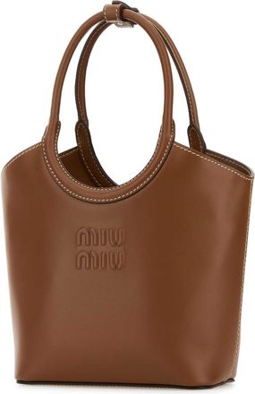 Miu Miu Calf Leather Shoulder Bag - Brown