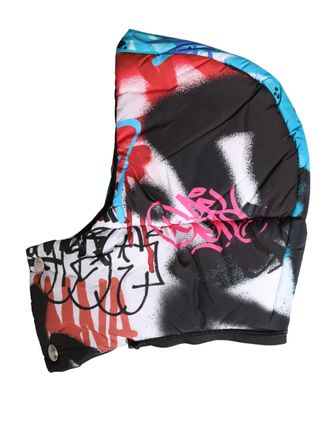 Dolce & Gabbana Mens Multicolor Graffiti Whole Head Wrap Capello Hat Polyester