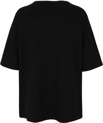Doris Streich Sweatshirt mit Grafik-Motiv und langem Halbarm