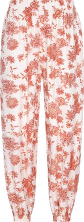 Usha Hose Frauen wei&szlig; orange