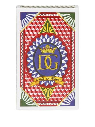 Dolce & Gabbana jeu de cartes Sicilian Briscola (10 cm x 7 cm) - Blanc