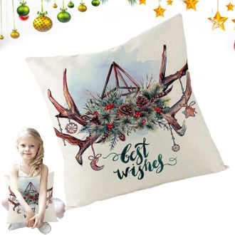 Generic Kissenbezug f&uuml;r Weihnachten, Weihnachtsdekoration f&uuml;r Zuhause - 45 x 45 cm, dekorative Kissenbez&uuml;ge | f&uuml;r Zuhause, Sofa, Schlafzimmer, Partys und Fest