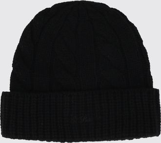MC2 Saint Barth Gerippte Beanie-M&uuml;tze aus reiner Wolle mit Umschlag und Logo