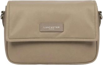Lancaster Femme, Sacs, Gris, Taille: ONE Size Sac gibeci&egrave;re &agrave; rabat aimant&eacute; M Basic Vita