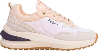 Pepe Jeans London Wislow Colors beige, fliederfarbene Lederschuhe