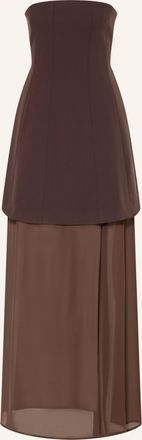 Gestuz Off-Shoulder-Kleid Gzraya Im Materialmix braun