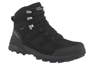 Jack Wolfskin Wanderschuh JACK WOLFSKIN TRAIL HIKER TEXAPORE MID M, Herren, Gr. 42,5, schwarz, Leder, Textil, Schuhe, wasserdicht, Trekkingschuh, Topseller