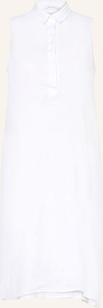 Soluzione - Camiceria Ticino Hemdblusenkleid Aus Leinen weiss