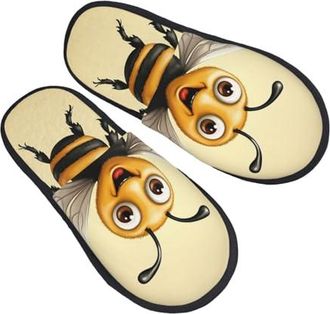 Generic Hiver Pantoufles Abeille Lavables Pantoufles De Voyage Antid&eacute;rapant Chaussons DInt&eacute;rieur Pour Automne Invit&eacute; Chambre M
