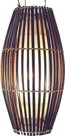 Guru Shop Deckenlampe/Deckenleuchte, in Bali Handgemacht aus Naturmaterial, Bambus, Baumwolle - Modell Cabana, 40x20x20 cm