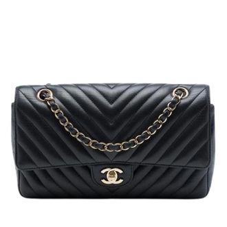 Chanel Pre-owned Vintage Flap Schultertasche - - Pre-owned - Damen - Schwarzk - ONE SIZE
