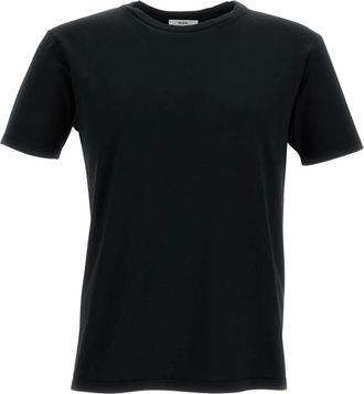 Rier Homme, Tops, Noir, Taille: S T-shirt ras du cou en jersey de coton