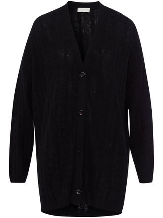 Peter Hahn Long-Strickjacke aus 100% Kaschmir Peter Hahn schwarz