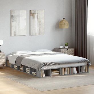 vidaXL Bettgestell Grau Sonoma 140x200 cm Holzwerkstoff Vidaxl 483413