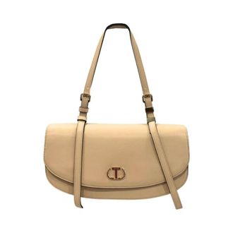 Twinset Femme, Sacs, Beige, Taille: ONE Size Sac Besace avec D&eacute;tail Logo