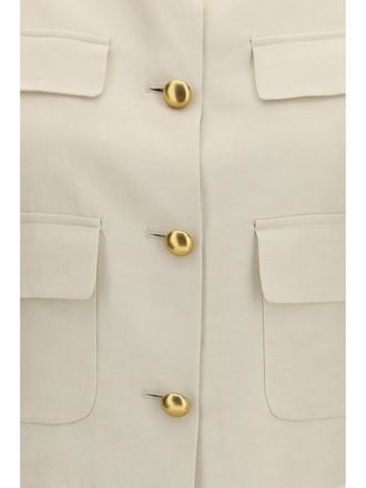 P.A.R.O.S.H. Womens Wool Gilet Sand Blazers Jacket