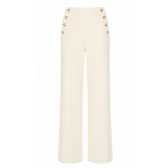 Max Mara Betulla Weite Hose - - Trousers - Damen - Wei&szlig; - XS