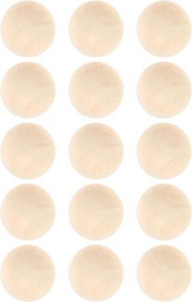 BESPORTBLE 15 STK Hockeyball Aus Holz Streethockeybälle Holzkugel Hockeyzubehör Bodenball Aus Holz Eishockey-trainingspucks Trainingshockeybälle Aus Holz Hockeyb