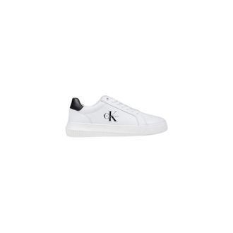 Calvin Klein Jeans Homme, Chaussures, Blanc, Taille: 40 EU Baskets en Cuir Blanc Style Lacets