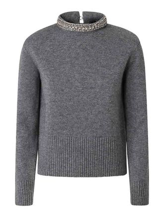 Pinko Rundhalspullover - Grau