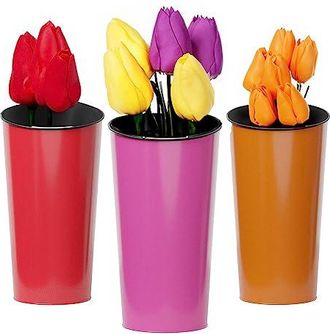 Koala (3 Stück) Mataly Gartenvase Rose, Orange und Rot