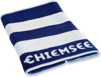 Chiemsee Jacquard-Saunatuch, Farbe Blau, Gr&ouml;&szlig;e 80x200 cm