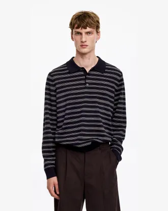 Arket Polopullover Aus Merinowolle -Blau