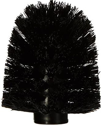 axentia Ersatz-Bürstenkopf, Kunststoff, schwarz, ca. Ø 8 cm x H 9,5 cm