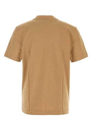 HUGO BOSS Logo-Embroidered Cotton T-Shirt - Beige