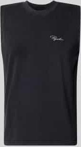 Pegador Tanktop mit Label-Stitching und Rundhalsausschnitt