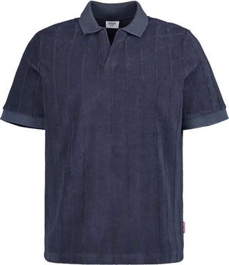Joop Herren Polo-Shirt blau Baumwoll-Jersey