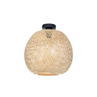 Lindby Bambus Deckenleuchte 35 cm, Deckenlampe Bamboo Natur 1x E27 max. 15W ohne Leuchtmittel Wohnzimmerlampe Deckenbeleuchtung Schlafzimmerlampe